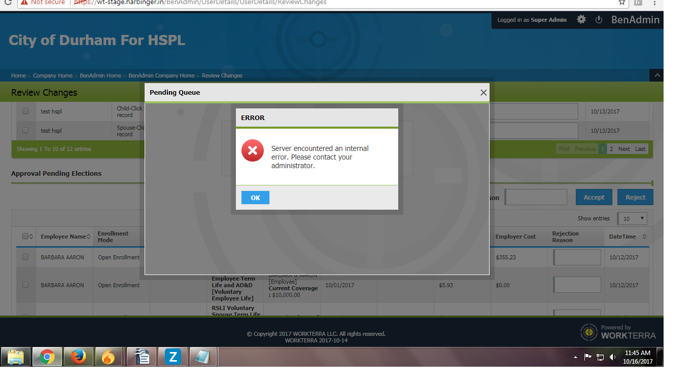 [ST-386] Pending Queue->Approval Pending Election Grid->Getting server error for Verify document ...